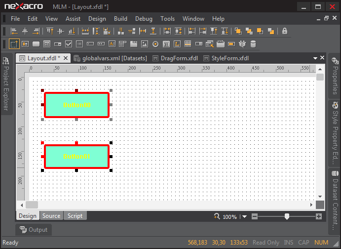 nexacro studioの構成